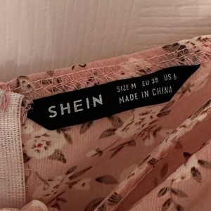 SHEIN | Dresses | Shein Floral Pink Dress | Poshmark